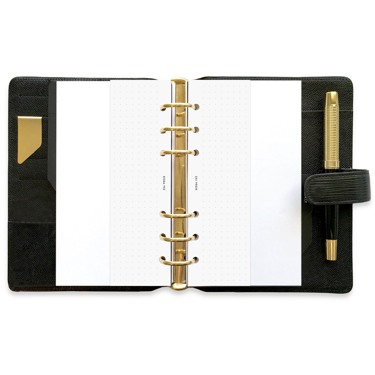 Simple Dot Grid - Personal Size, Half Page - Planner Inserts – Sessa Vee