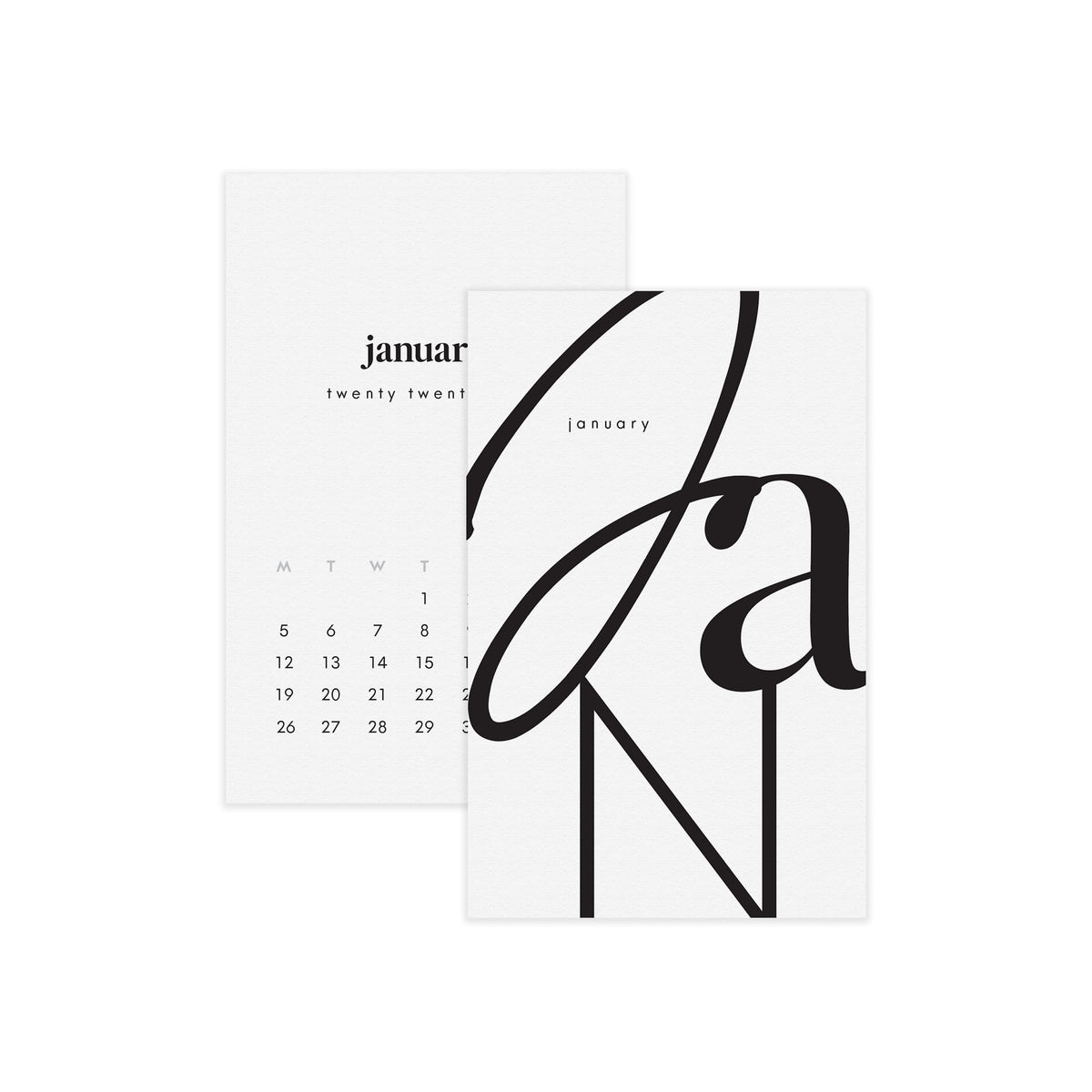 Calendar Cards - Wallet Size - Mixed Type – Sessa Vee