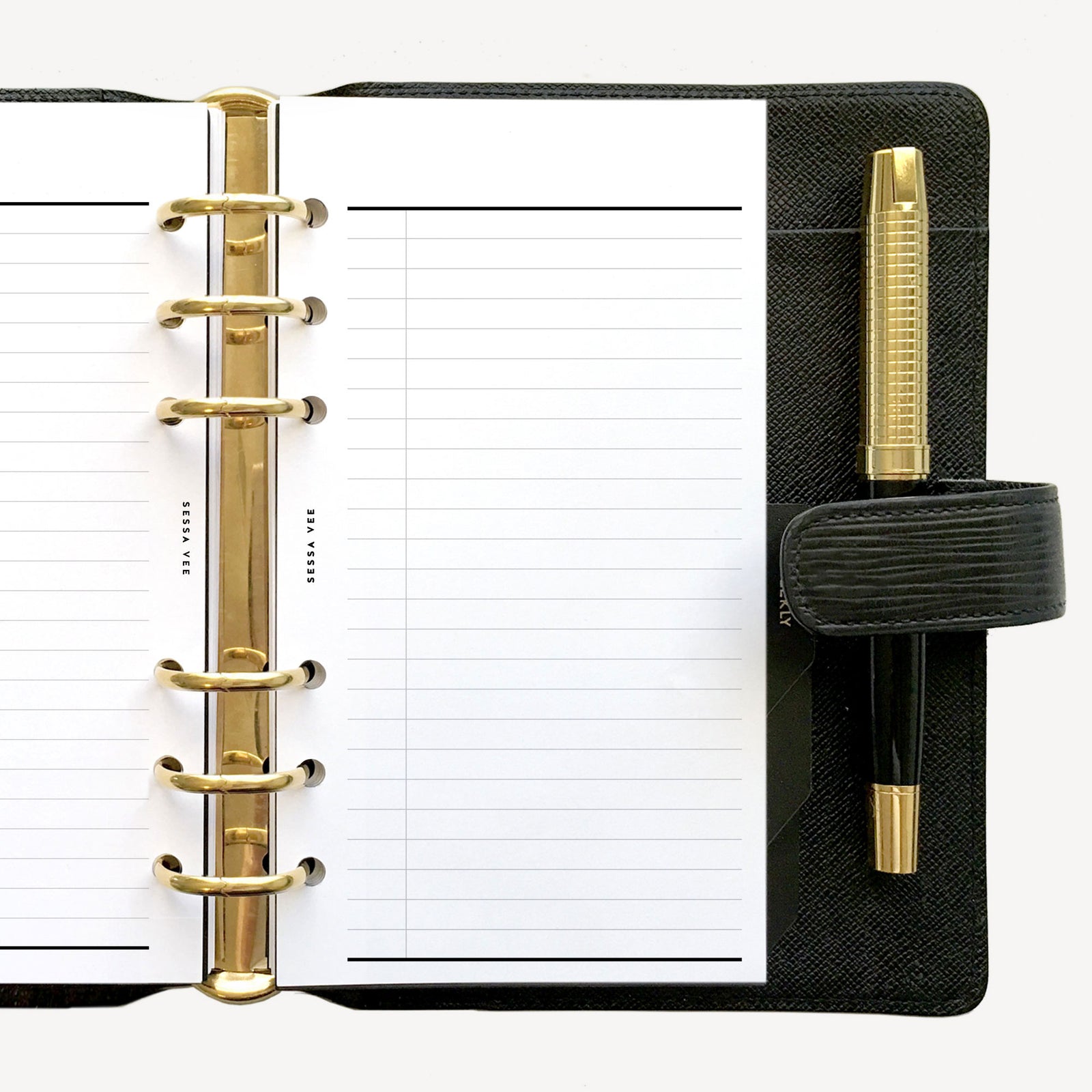 Lined, Single Margin - Personal Size - Planner Inserts – Sessa Vee